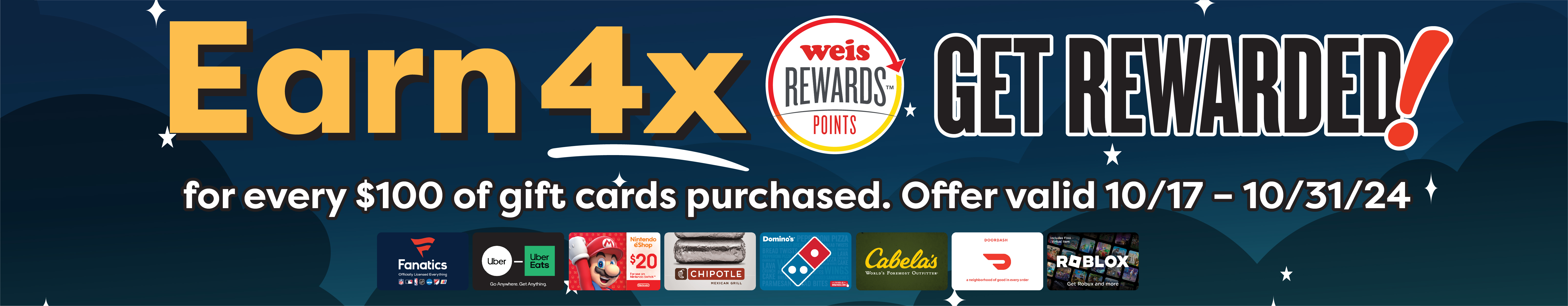 Gift Card Rewards | Weis Markets