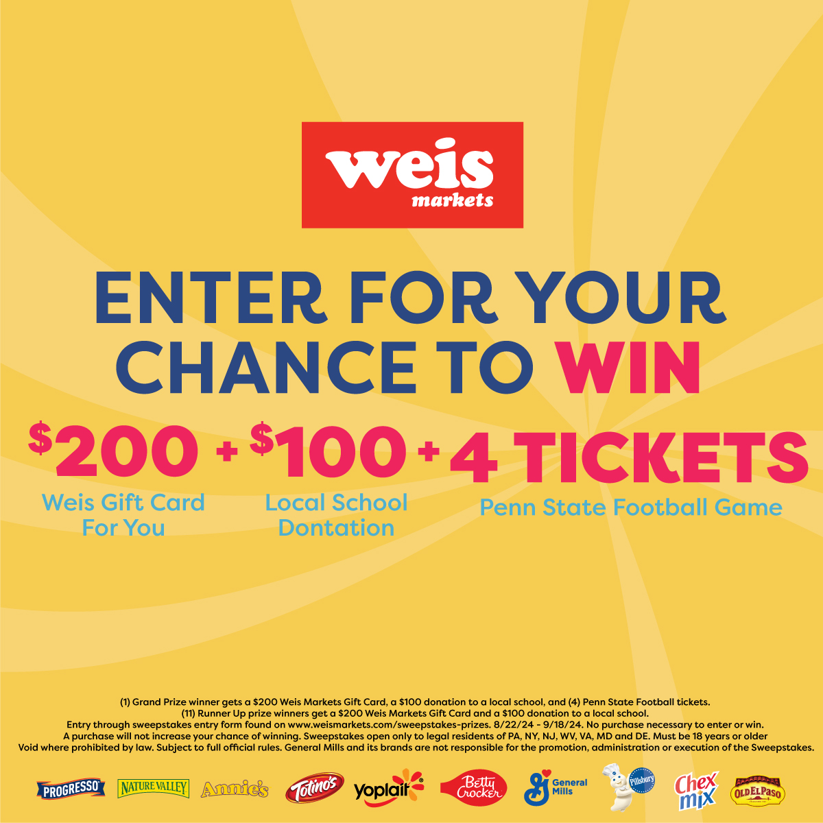 Sweepstakes & Prizes | Weis Markets